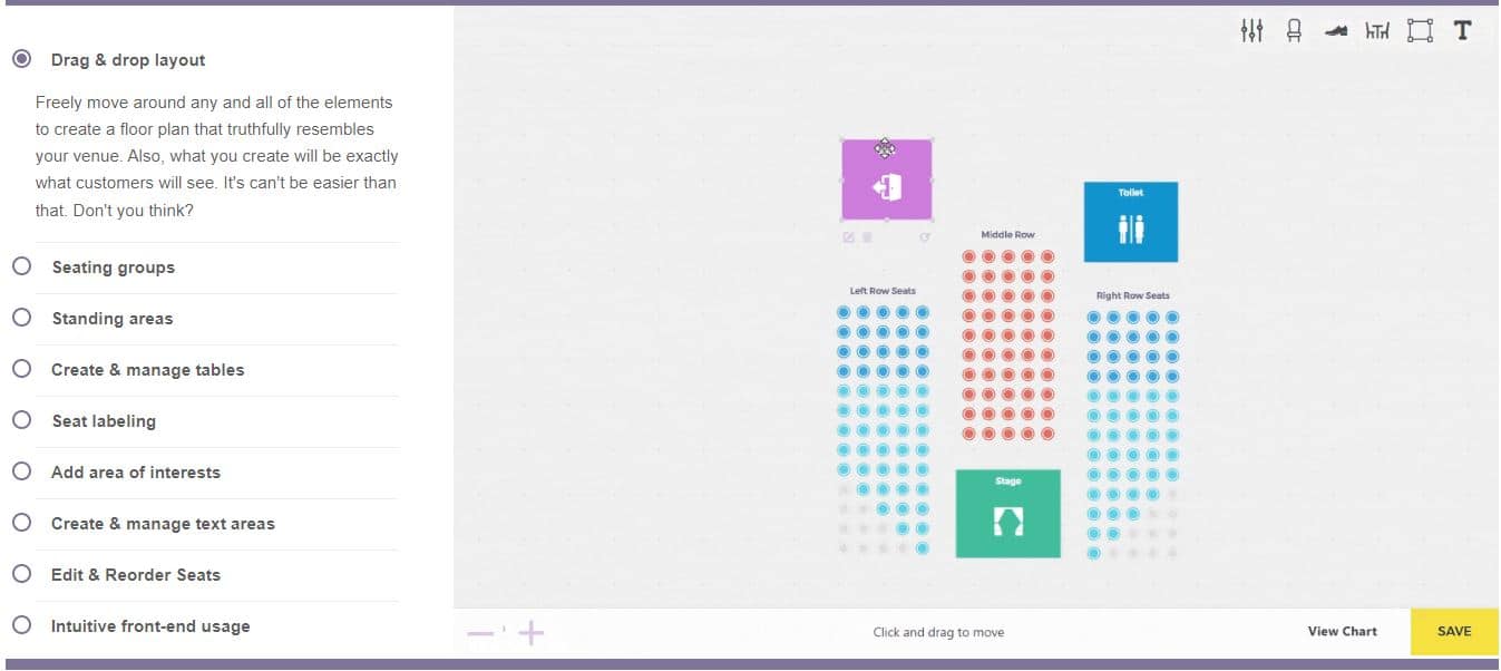 Seating Charts Add-On [Tickera] - Theme Premium